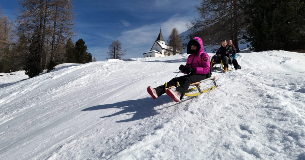 Emozioni in slittino a La Crusc in Alta Badia